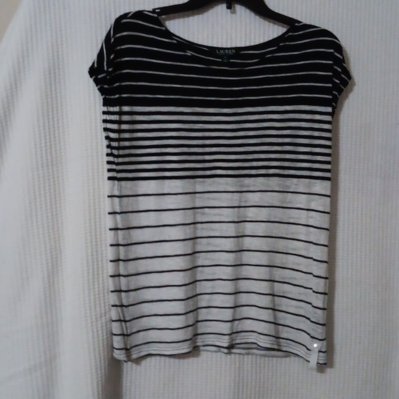 Ralph Lauren | Tops | Lauren Ralph Medium Black White | Poshmark